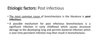Bronchiectasis | PPTX