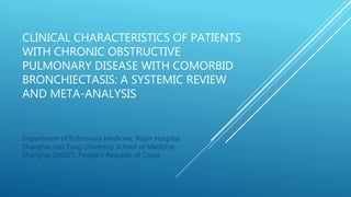 Bronchiectasis | PPT