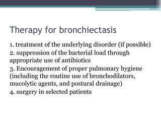 Bronchiectasis | PPT