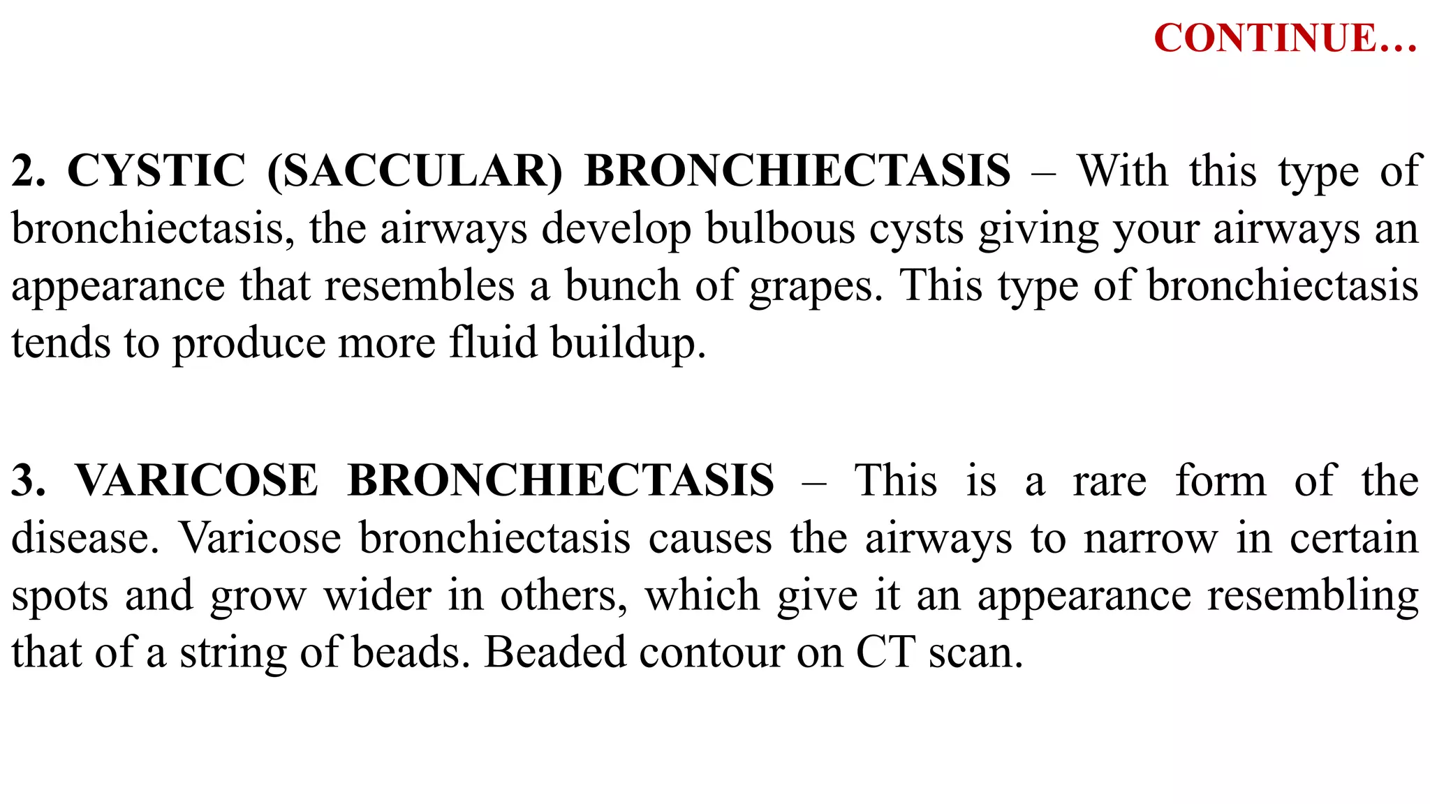 Bronchiectasis | PPTX