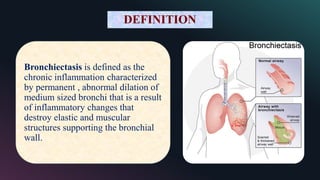 BRONCHIECTASIS | PDF | Lung and Respiratory Health | Diseases and ...