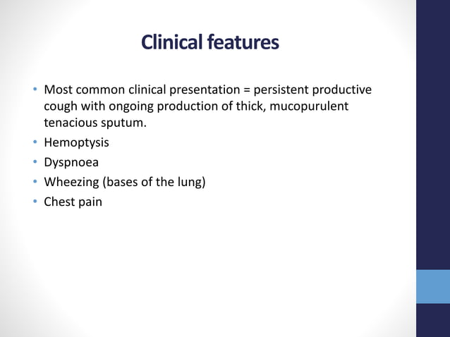 Bronchiectasis | PPTX | Lung and Respiratory Health | Diseases and Conditions