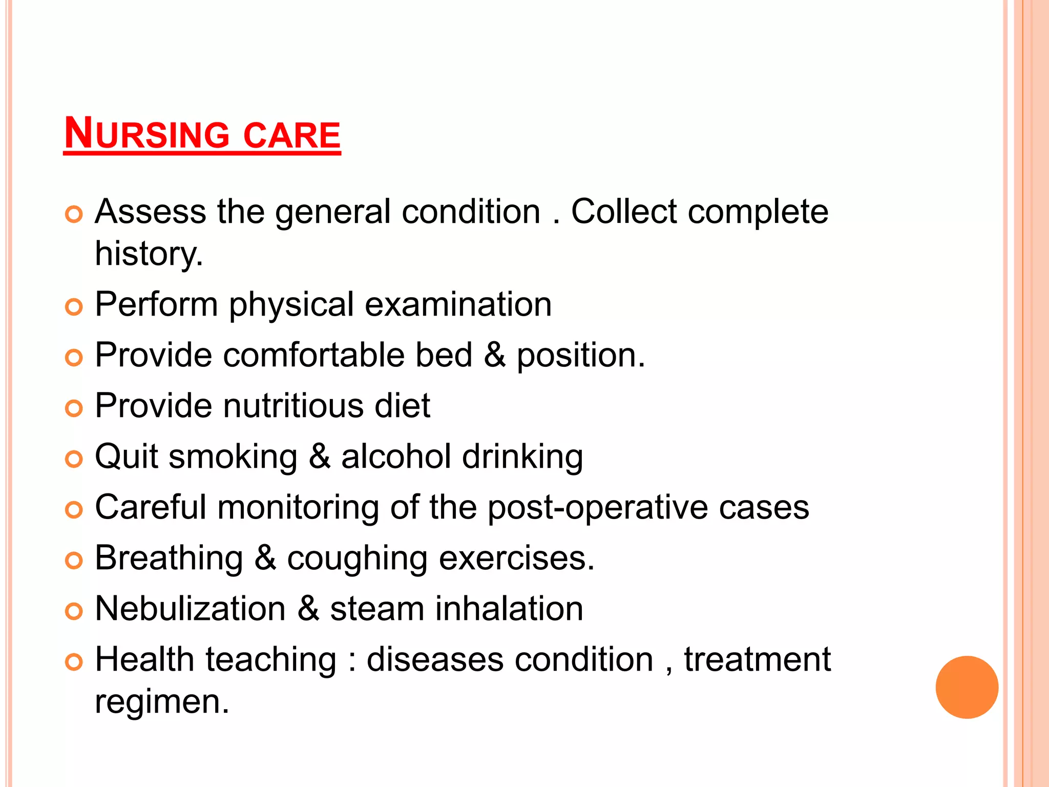 :Bronchiectasis : Nursing Management | PPTX