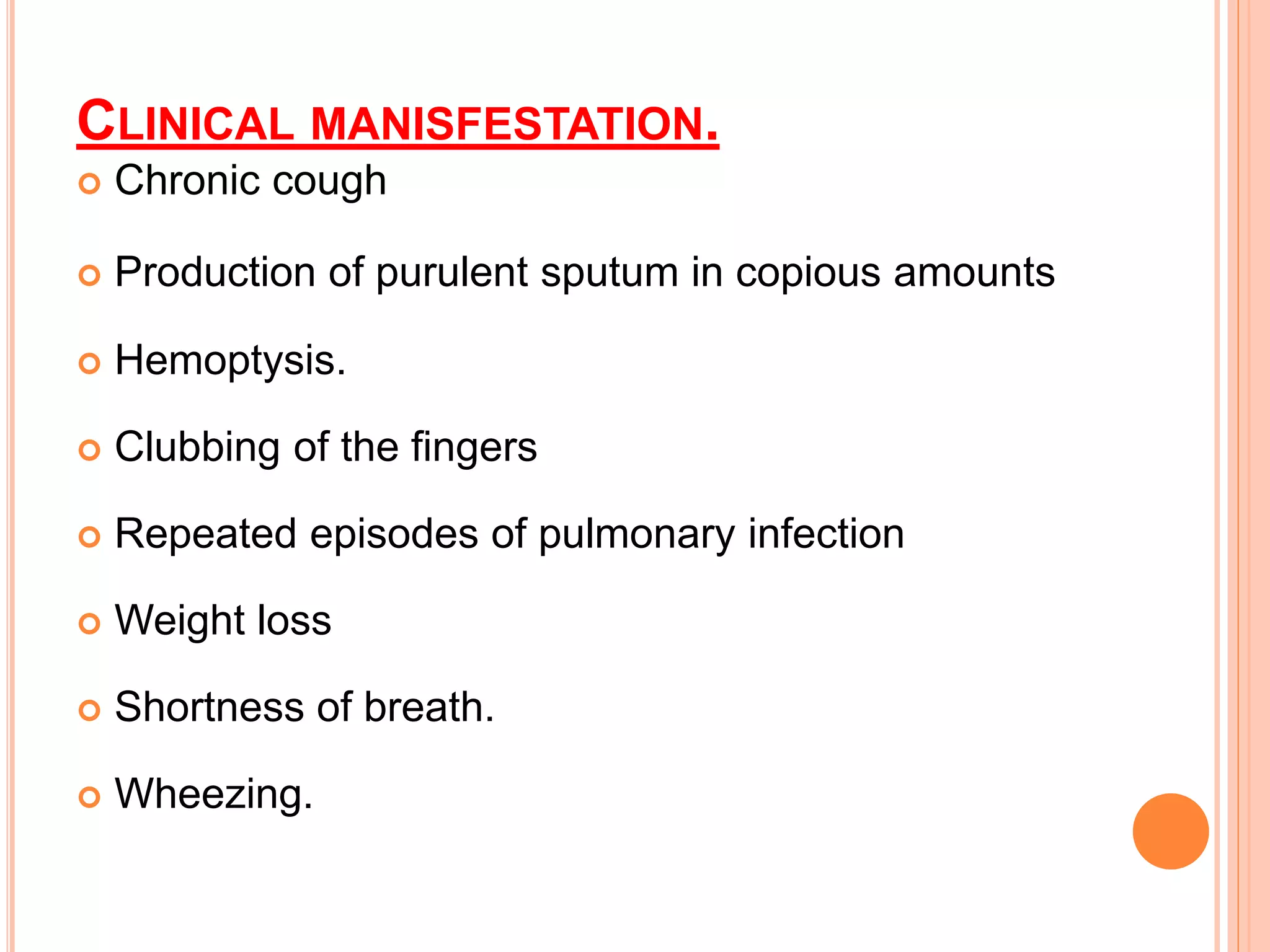 :Bronchiectasis : Nursing Management | PPTX