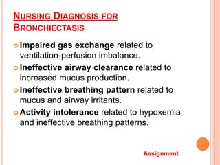 :Bronchiectasis : Nursing Management | PPTX