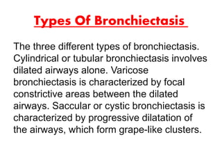 Bronchiectasis | PPTX