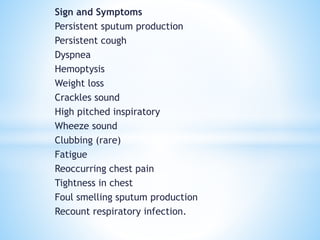 Bronchiectasis.pptx | Lung and Respiratory Health | Diseases and Conditions