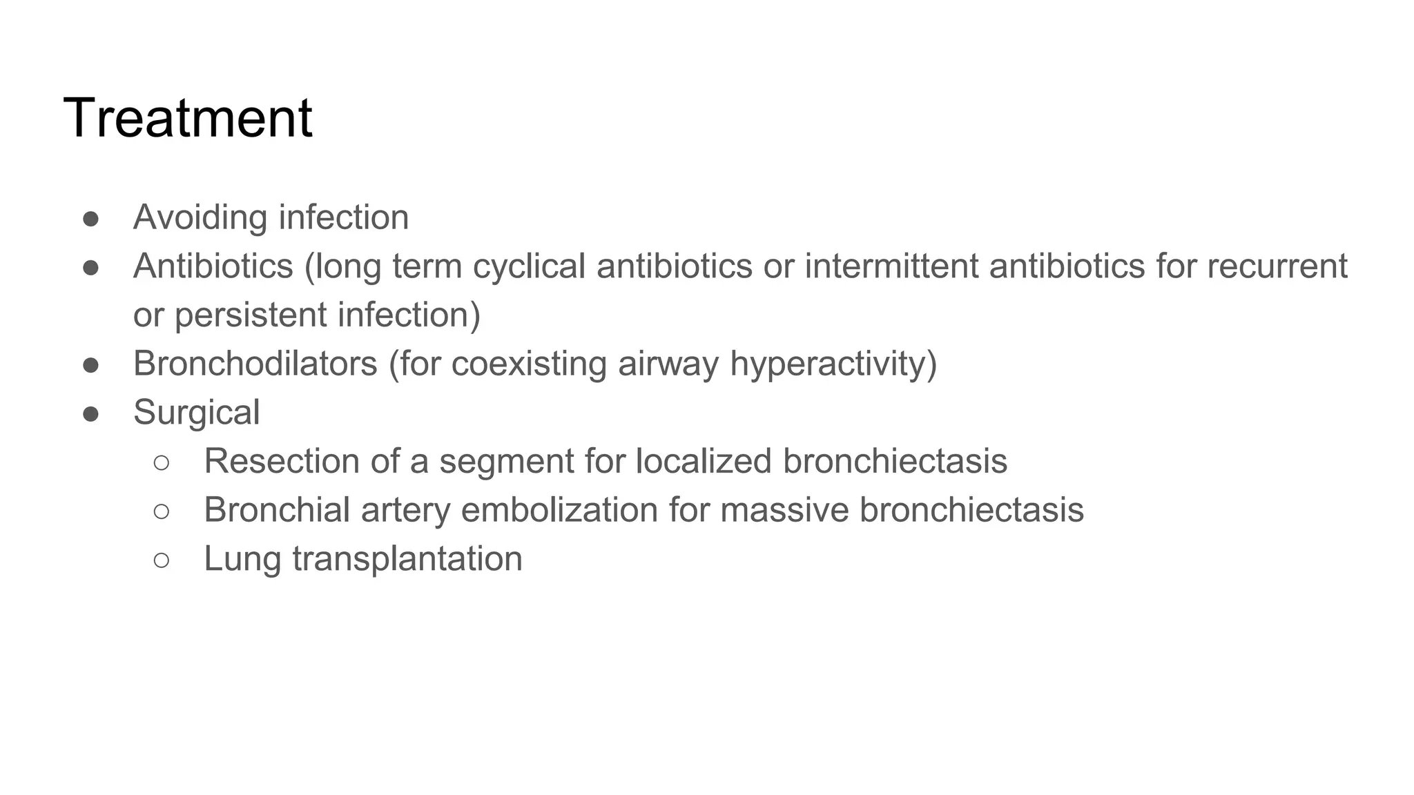 Bronchiectasis .pptx | Lung and Respiratory Health | Diseases and Conditions