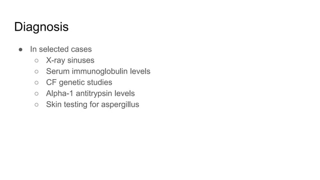 Bronchiectasis Pptx