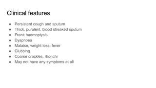 Bronchiectasis .pptx | Lung and Respiratory Health | Diseases and ...