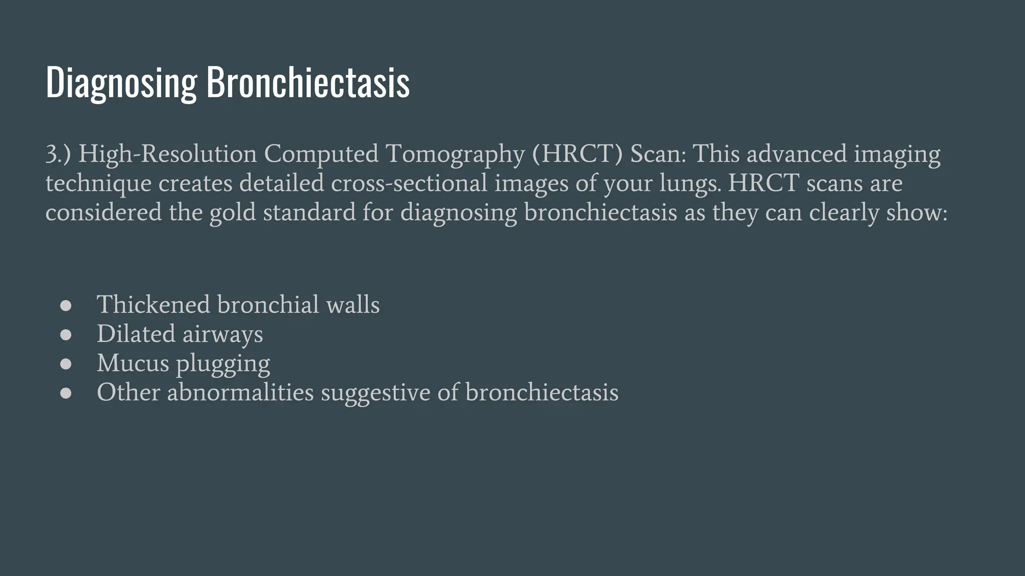 Bronchiectasis: Beyond the Chronic Cough | PPTX