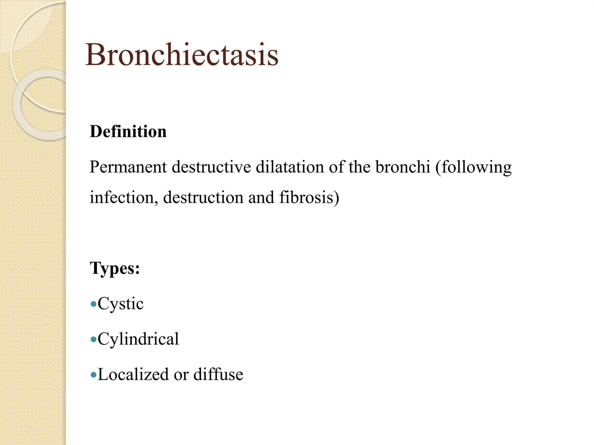 Bronchiectasis Presentation | Jindal Chest Clinic | PPT