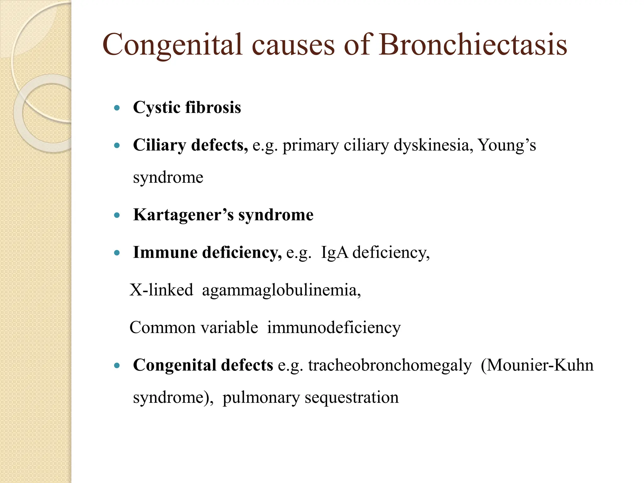 Bronchiectasis Presentation | Jindal Chest Clinic | PPT