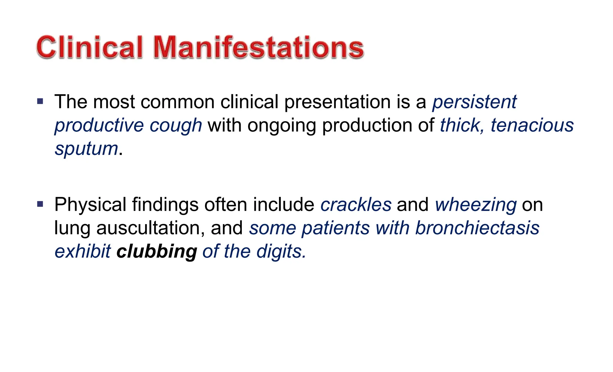 slide share on BRONCHIECTASIS.pptx