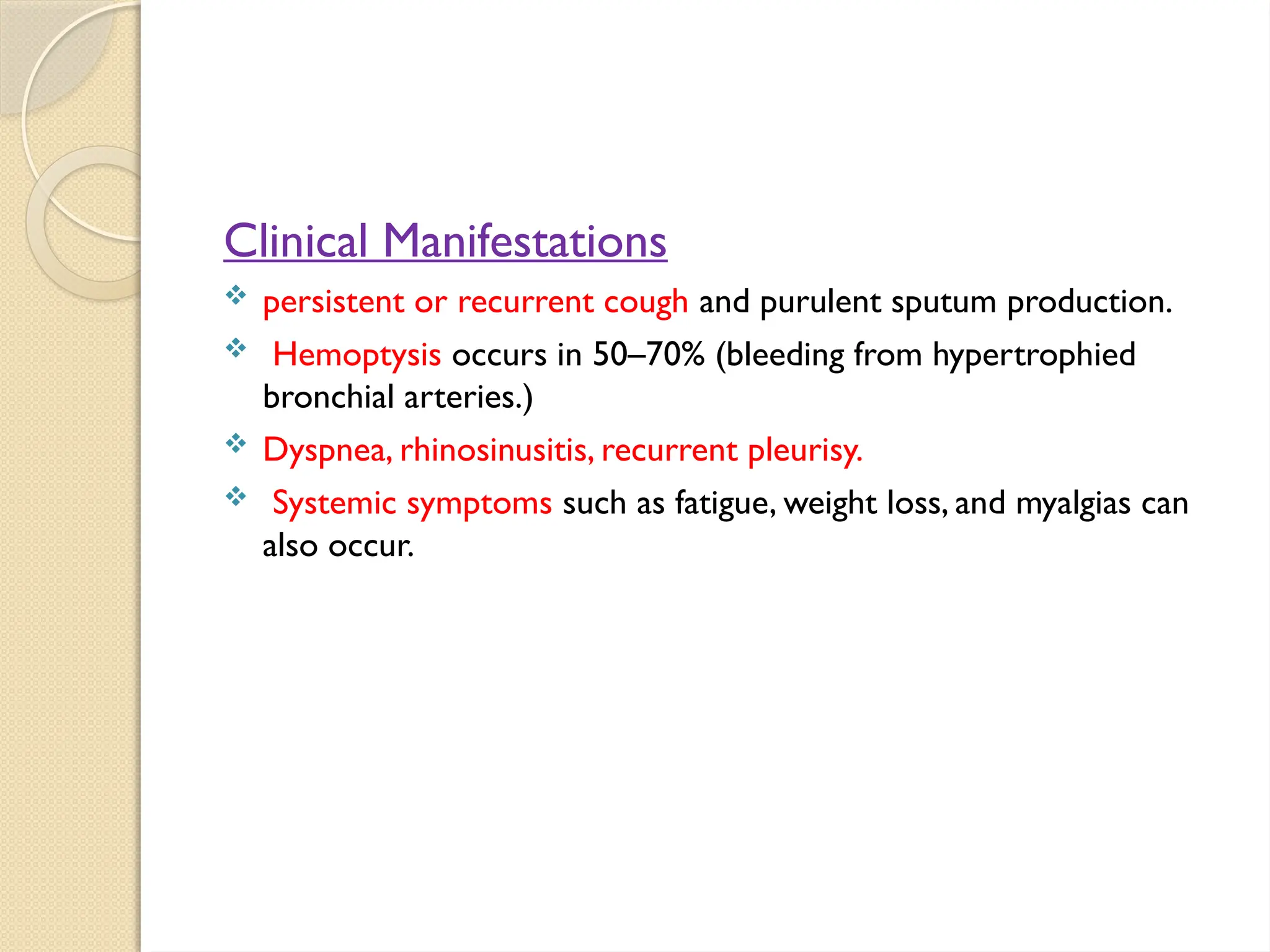 Bronchiectasis and its pathology in medicine | PPTX