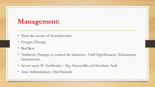 Bronchiectasis.pptx, definition, causes and risk factors, signs and ...
