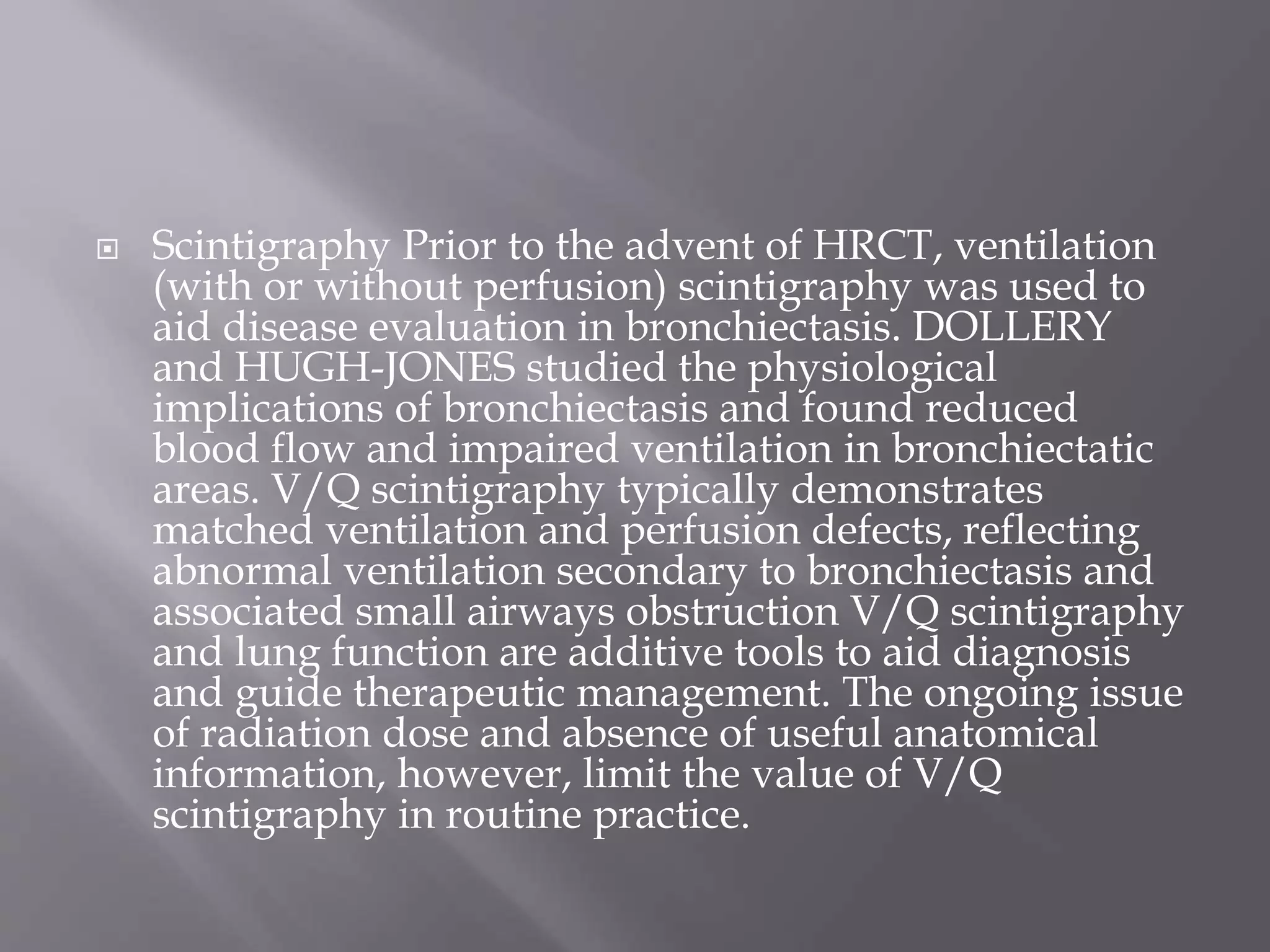 Bronchiectasis airway disease | PPTX