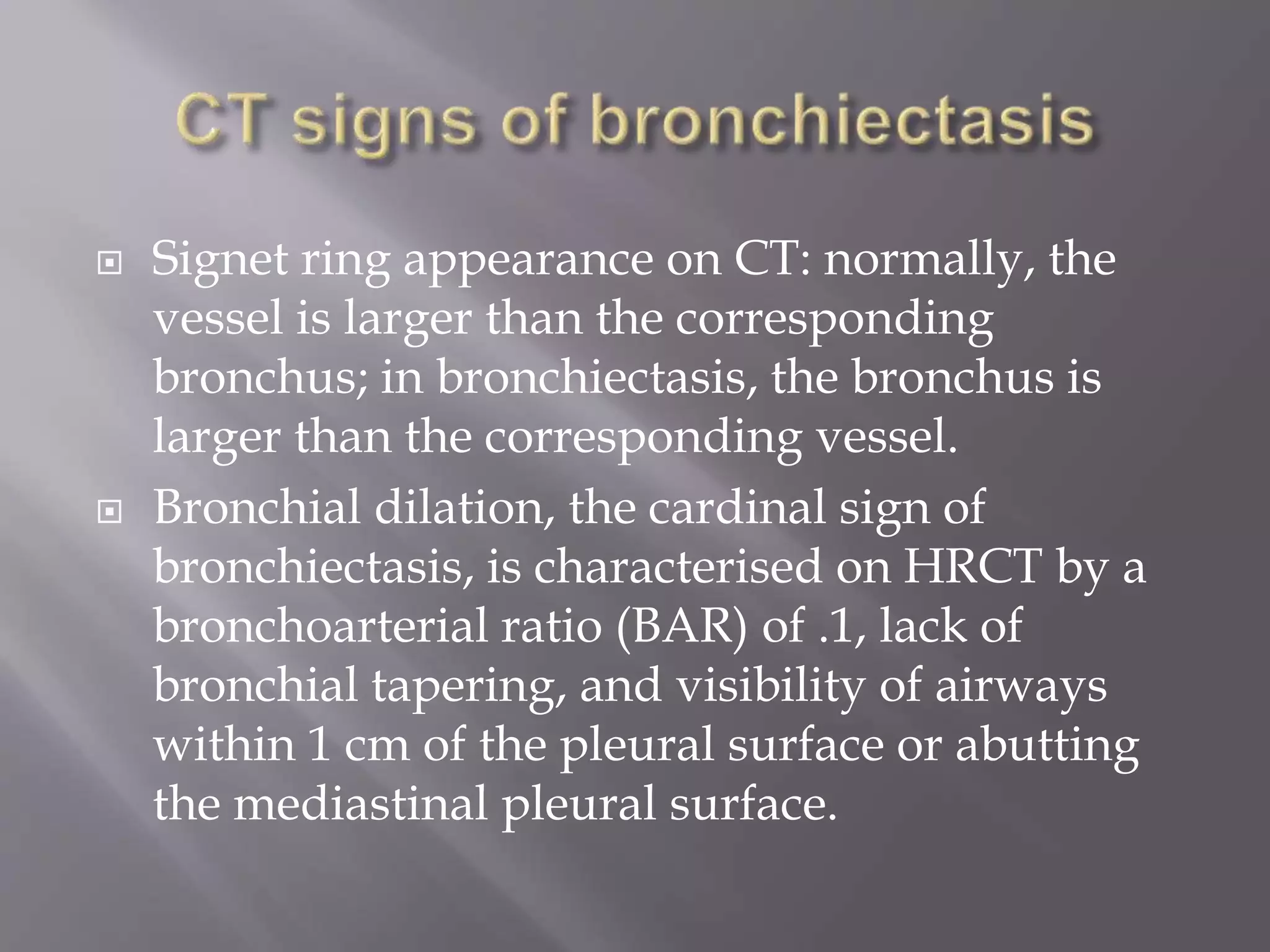 Bronchiectasis airway disease | PPTX