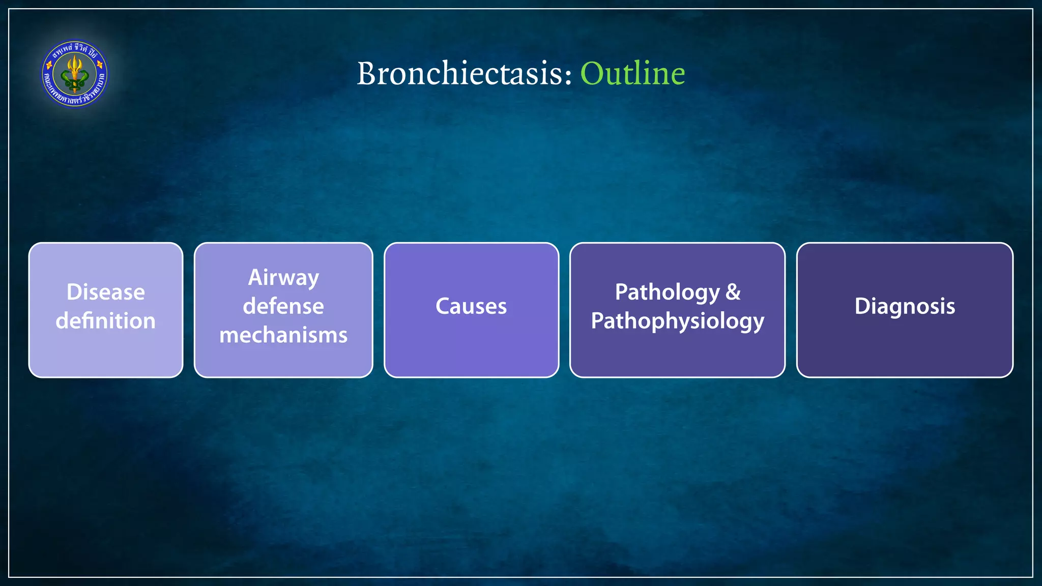 Bronchiectasis - causes and diagnosis | PDF
