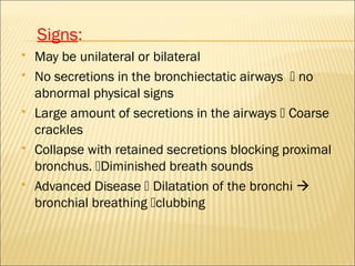 Bronchiectasis final | PPT