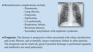 Bronchiectasis | PPTX