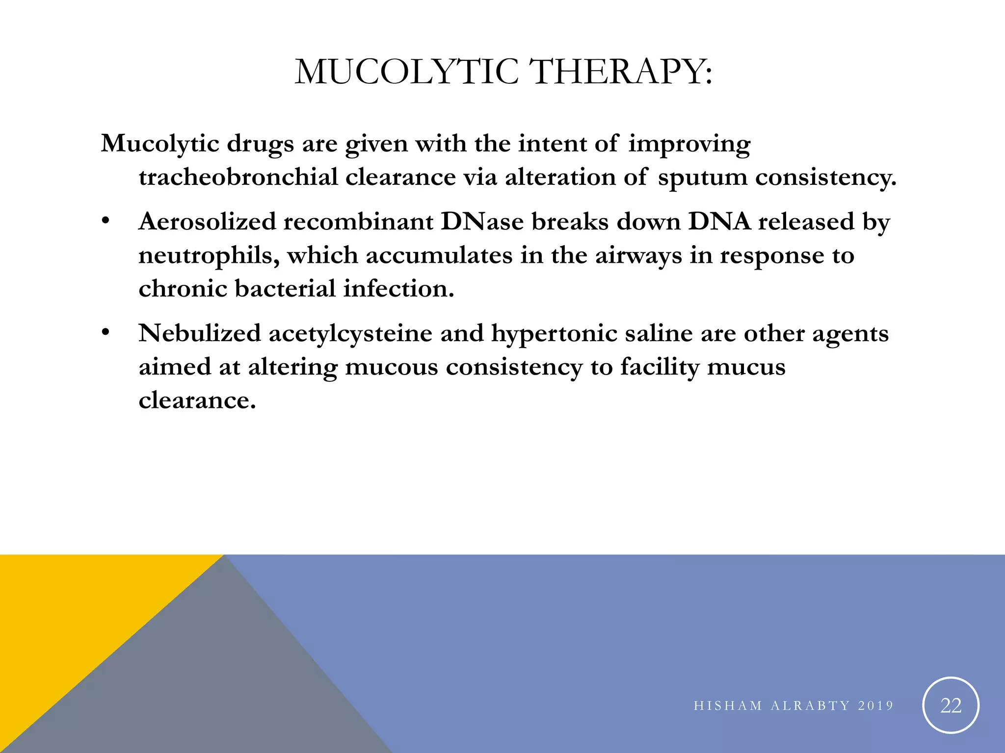 Bronchiectasis and other lung suppurative diseases | PPTX