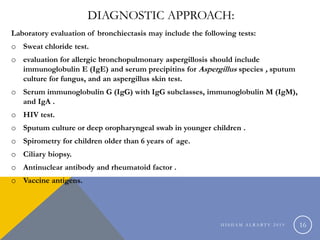 Bronchiectasis and other lung suppurative diseases | PPTX