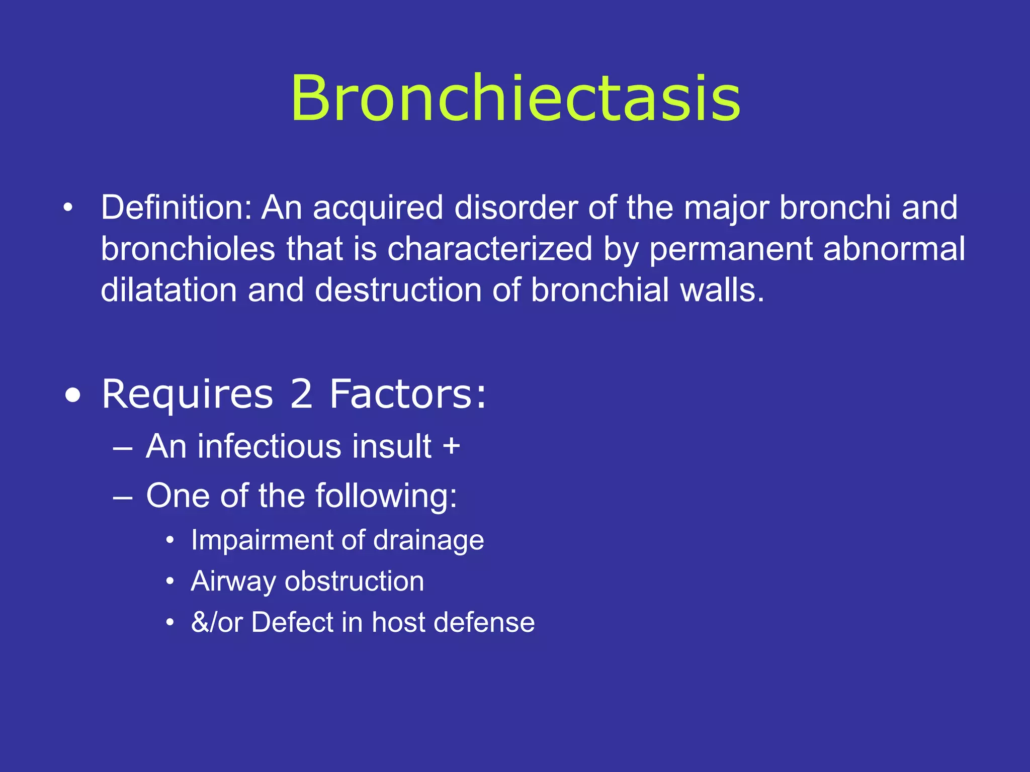 Bronchiectasis and pulmonary hypertension medical students | PPT