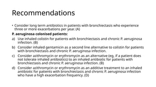 Bronchiectasis Guidelines from the British Thoracic Society | PPTX