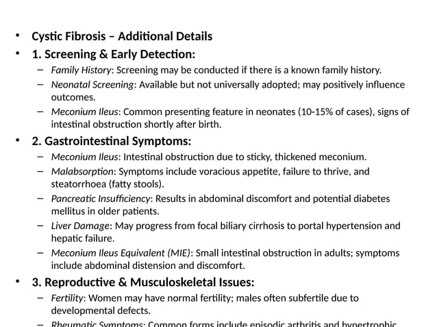 Bronchiectasis, primary ciliary dyskinesia, cystic fibrosis.pptx