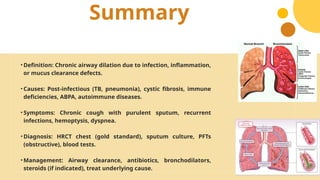 Bronchiectasis A chronic lung condition.ptx