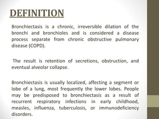 Bronchiectesis for Nurses - Easy Explanation | PDF