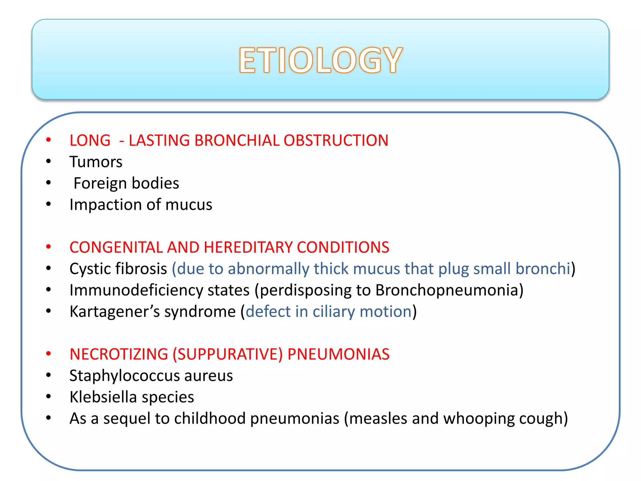 Bronchiectesis | PPTX | Lung and Respiratory Health | Diseases and ...