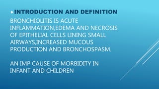 Bronchiolitis | PPTX