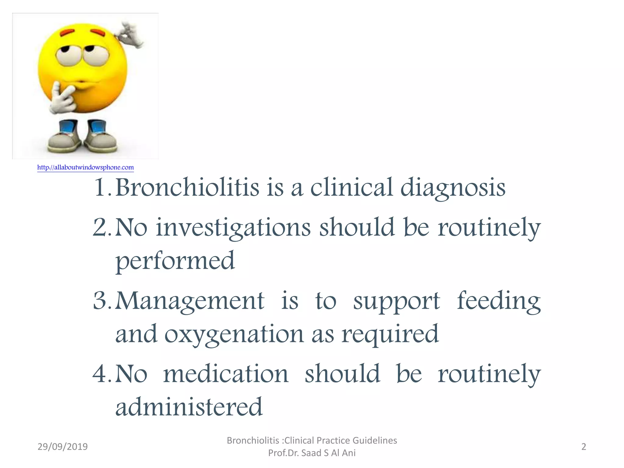 Bronchiolitis | PPTX