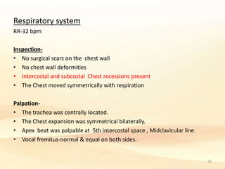 Bronchiolitis -case presentation | PPTX