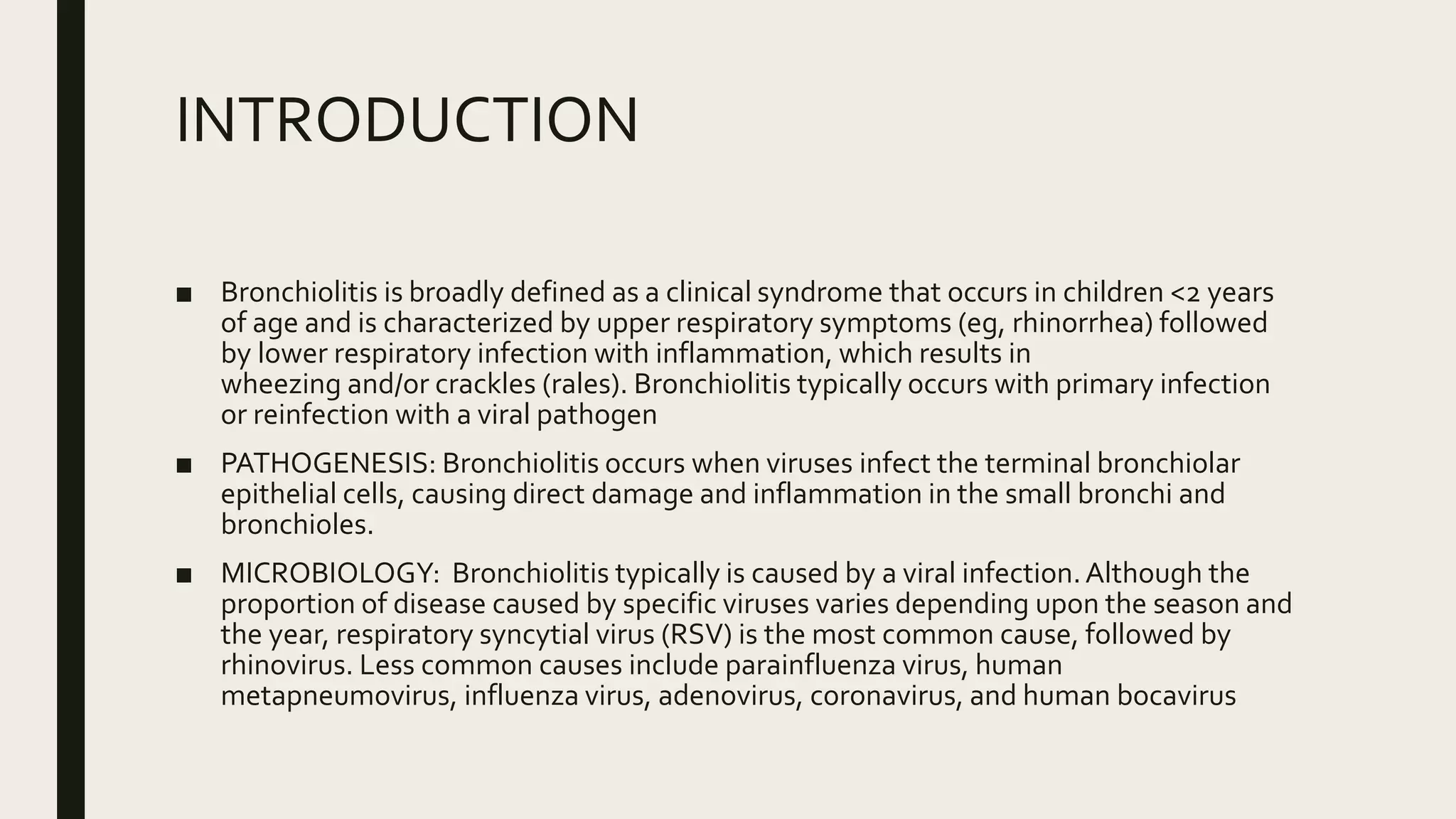 Bronchiolitis | PPT