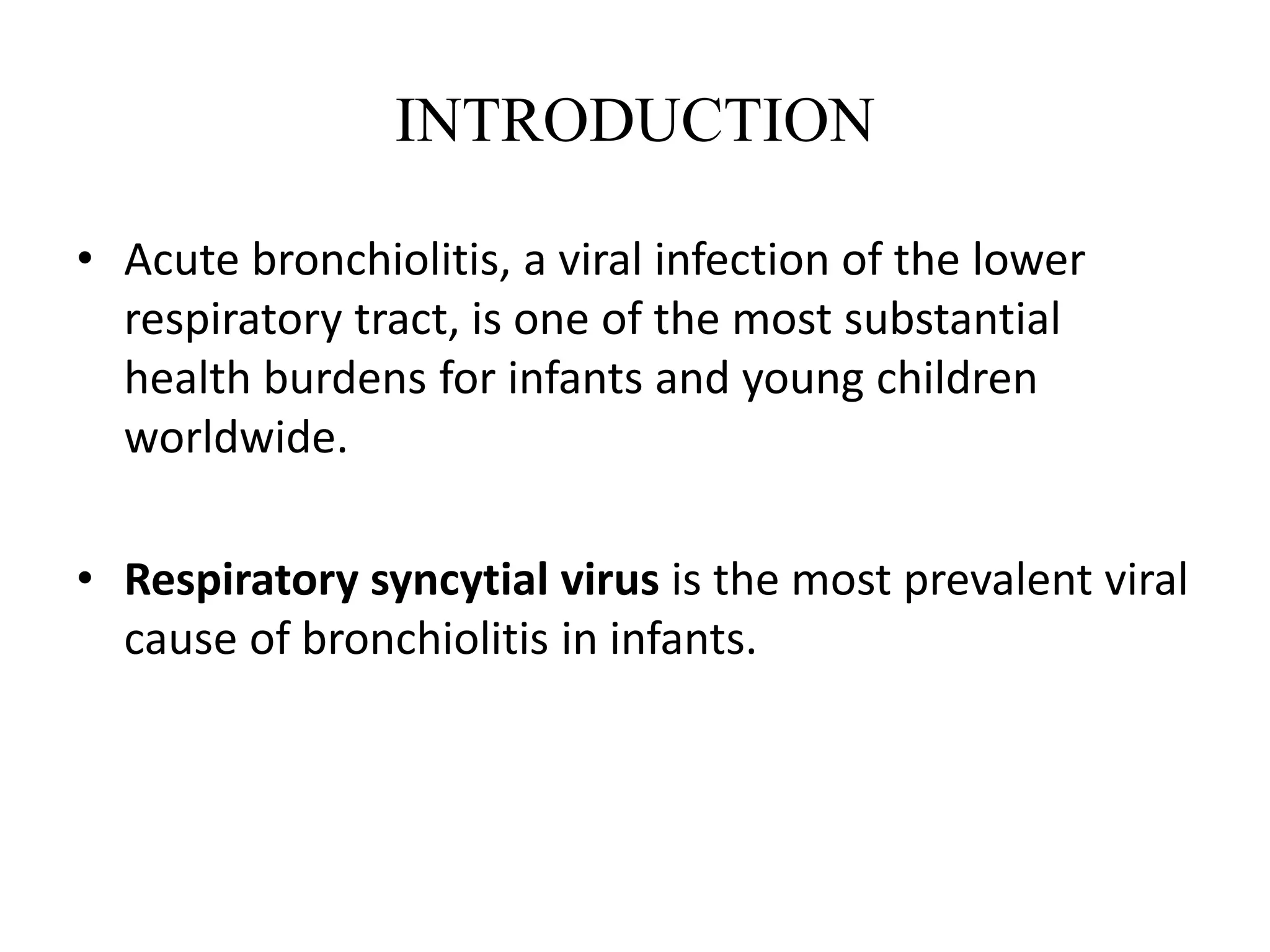 Bronchiolitis | PPTX