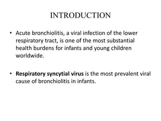Bronchiolitis | PPTX