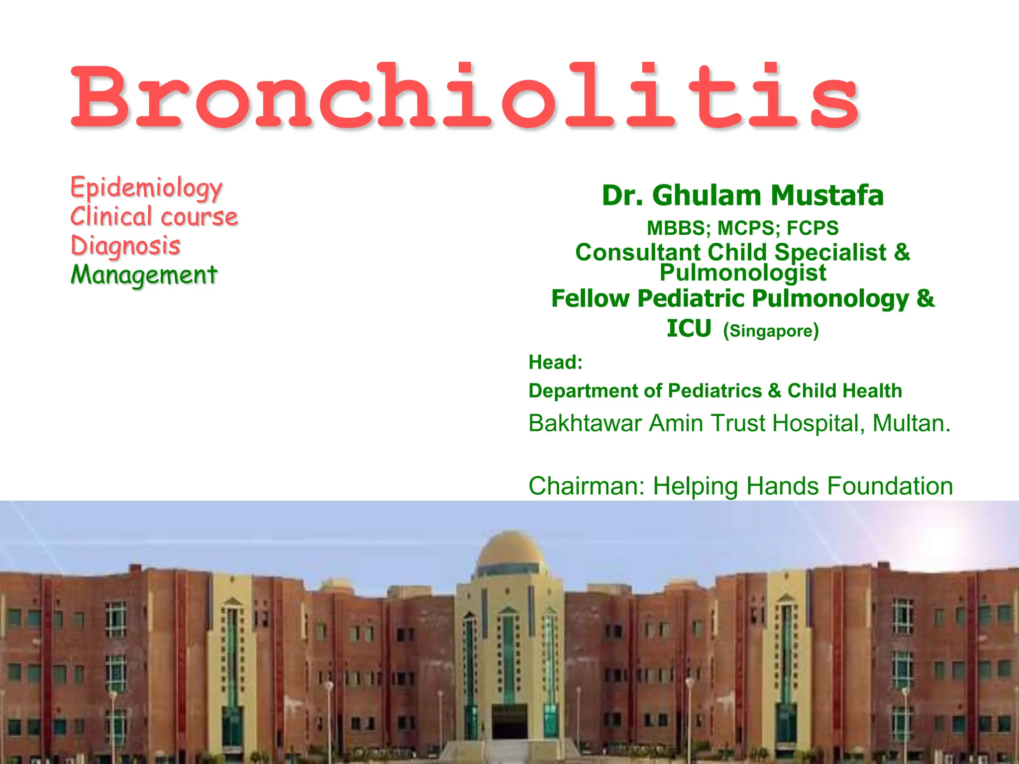 bronchiolitis in childrens with respiratory distress | PPT