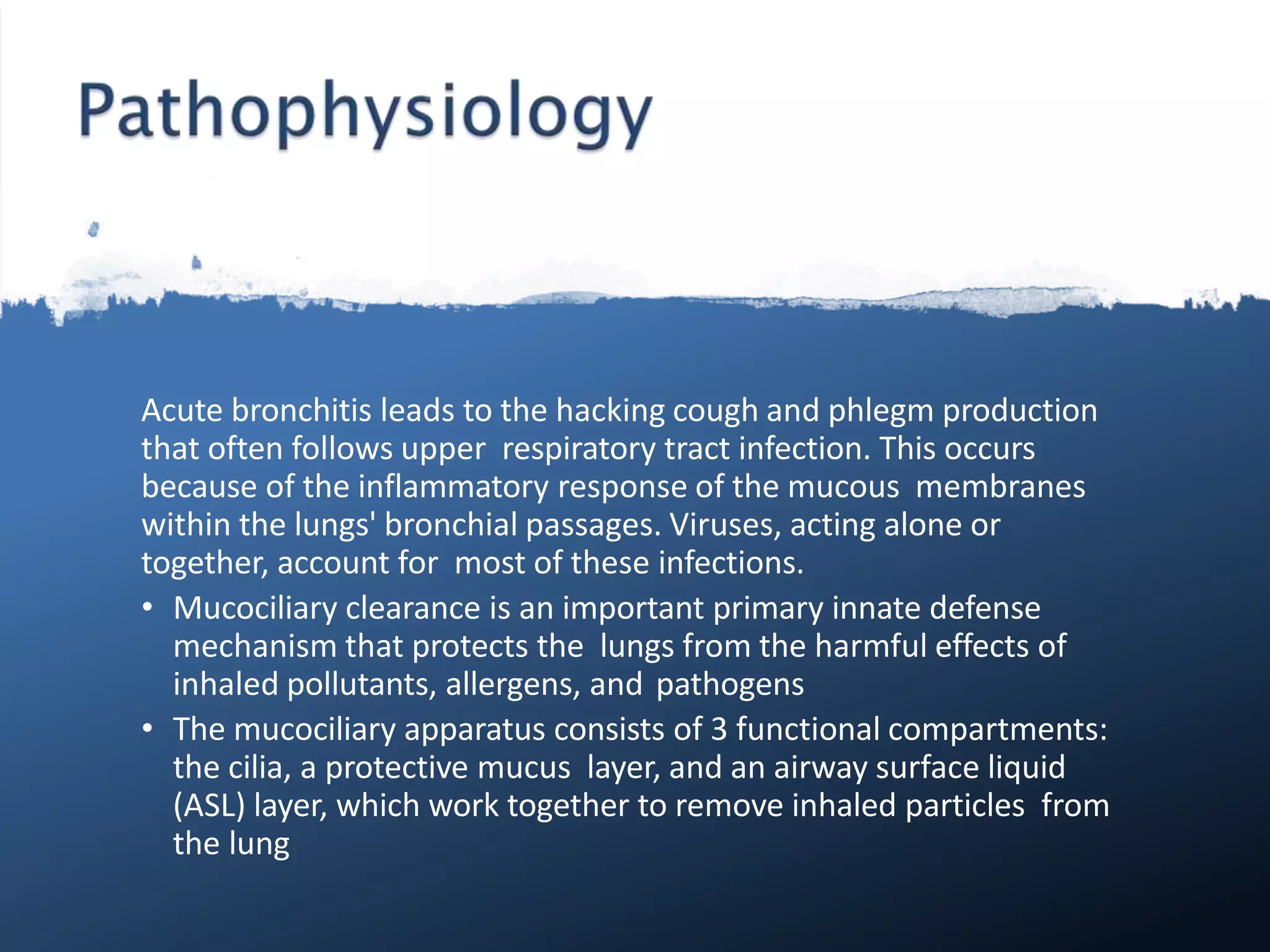 Bronchiolitis and bronchitis in children | PPTX