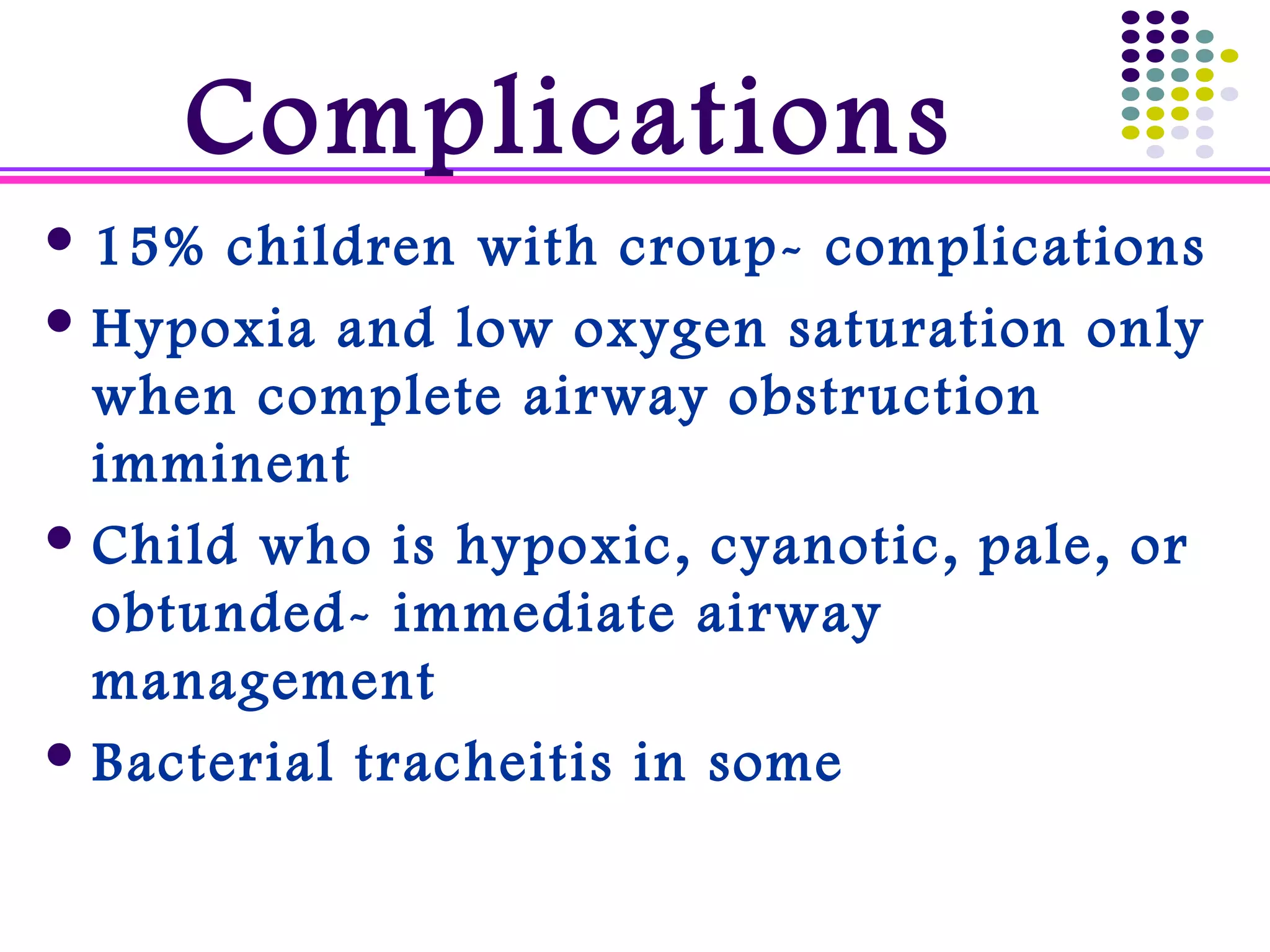 Bronchiolitis, croup | PPT