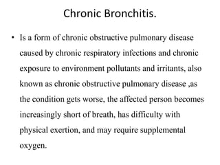 Bronchitis | PPTX