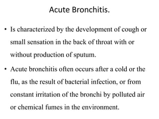 Bronchitis | PPTX