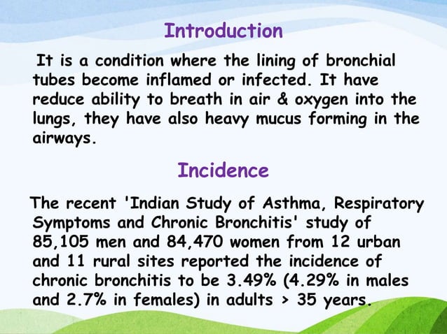 Bronchitis | PPTX