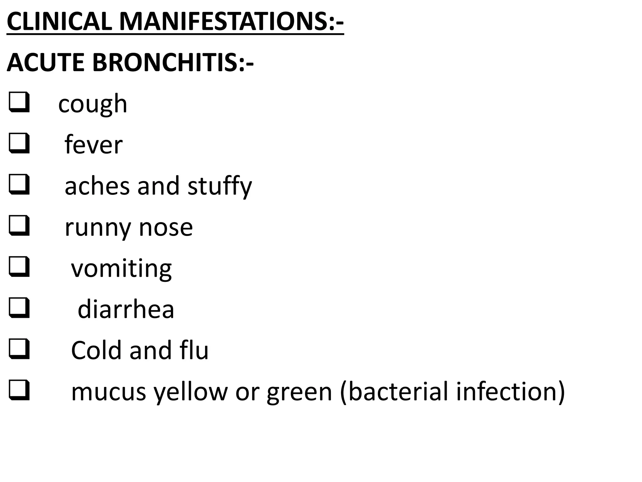 Bronchitis | PPTX