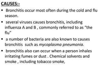 Bronchitis | PPTX