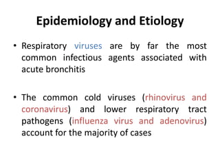 Bronchitis - Dhaval Joshi | PPTX