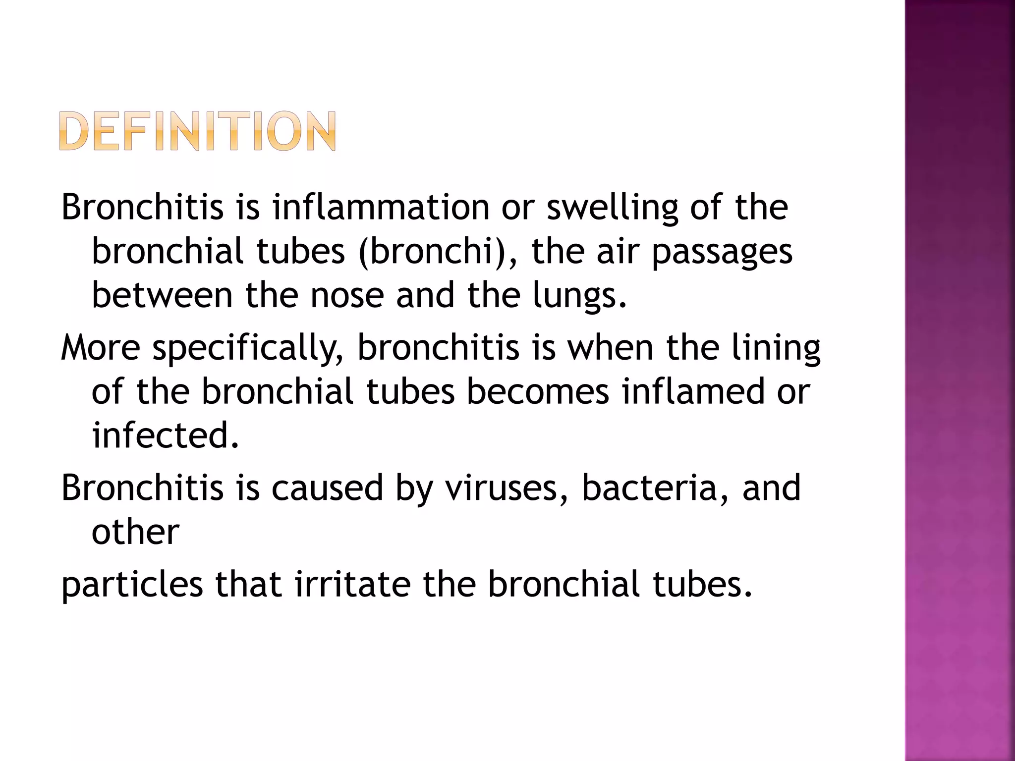 Bronchitis | PPT