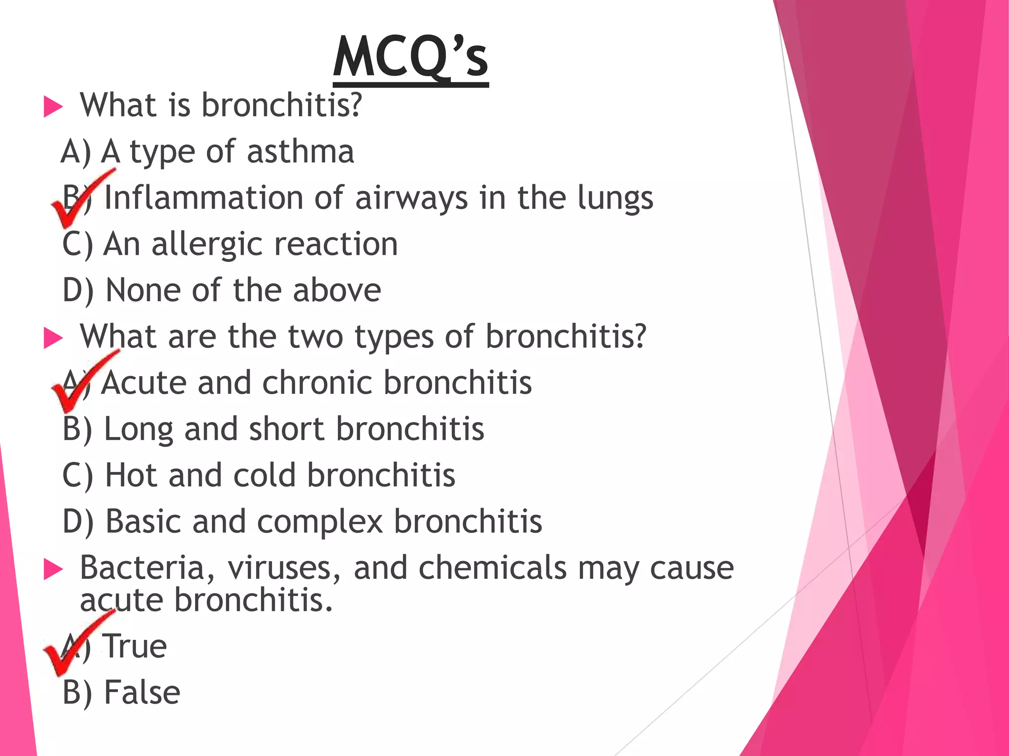 Bronchitis grade 10 | PPTX